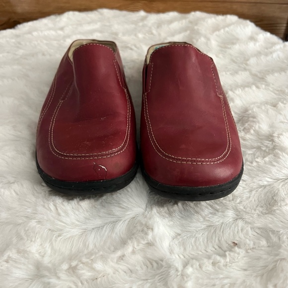 Liz Claiborne | Shoes | Womens Red Villager Ross Leather Slip On Shoes ...